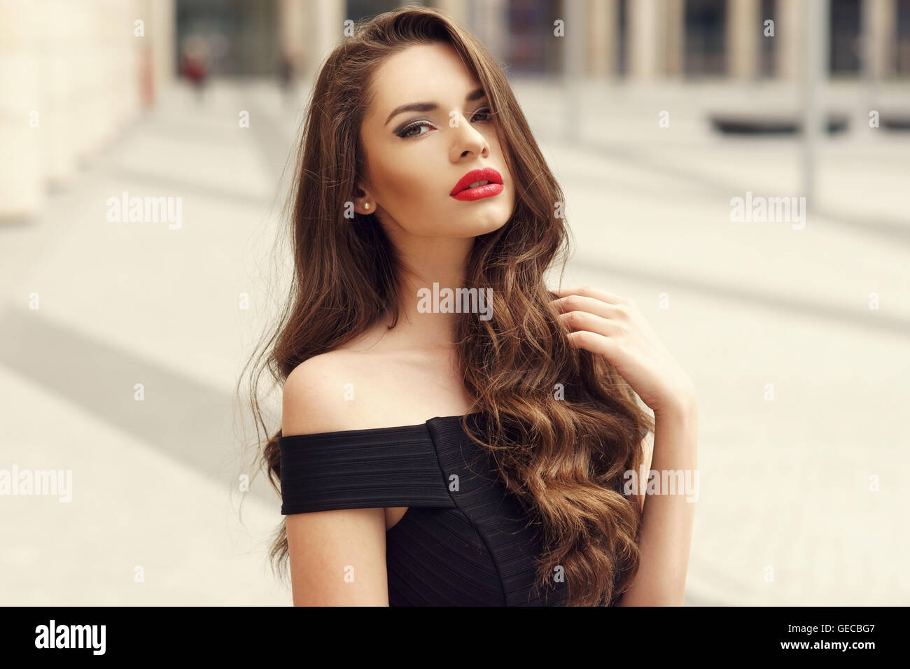 Pretty girl beauty portrait Stock Photo - Alamy