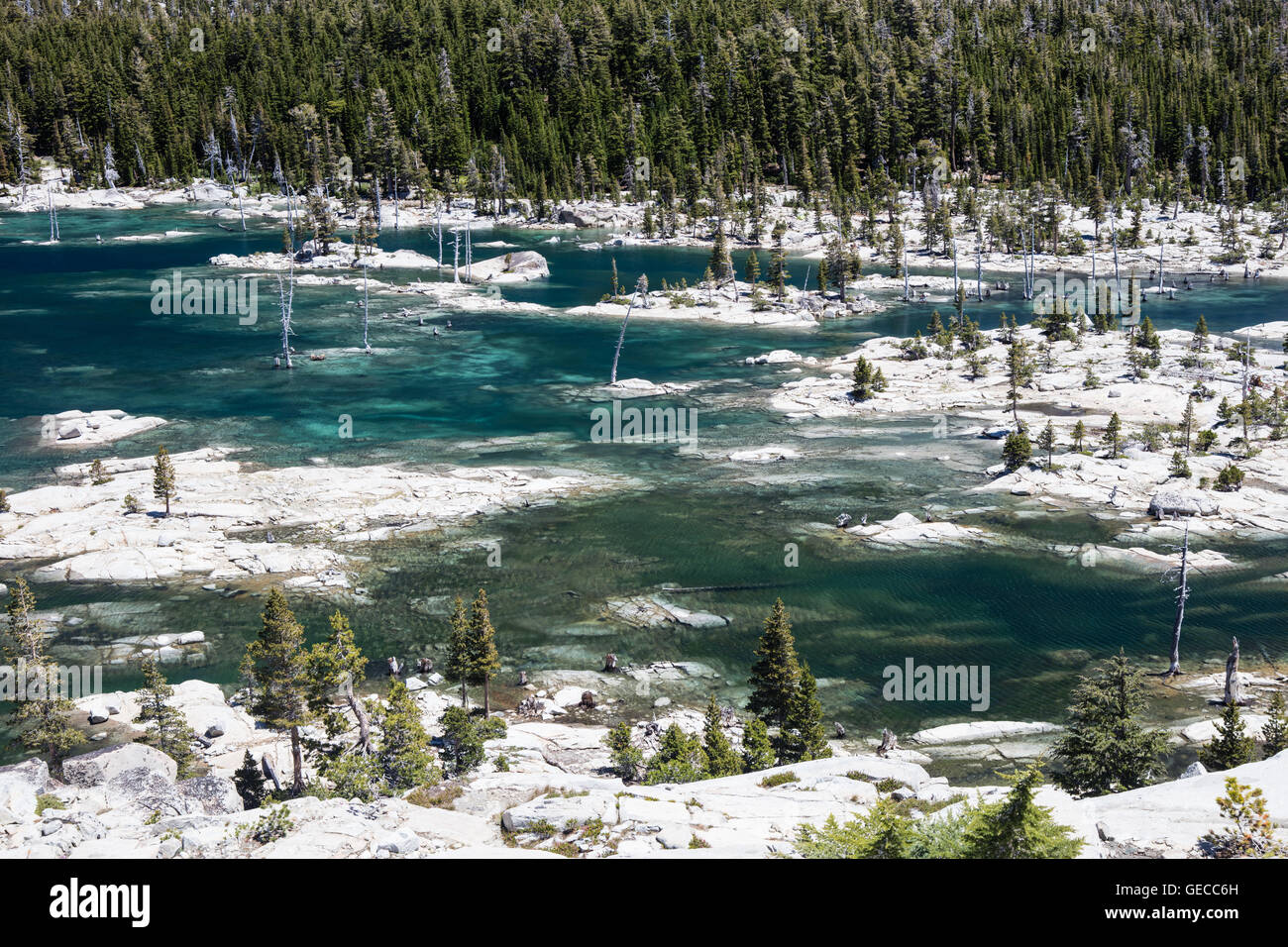 Scenic Lake Aloha is a pretty backcountry glacial basin in the ...