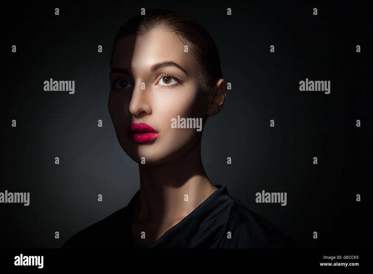 Half shadow face hi-res stock photography and images - Alamy