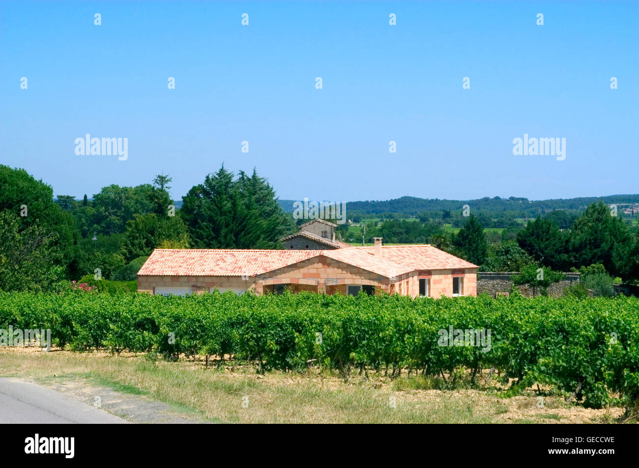 New house in the French countryside. In the Department of Gard in the ...