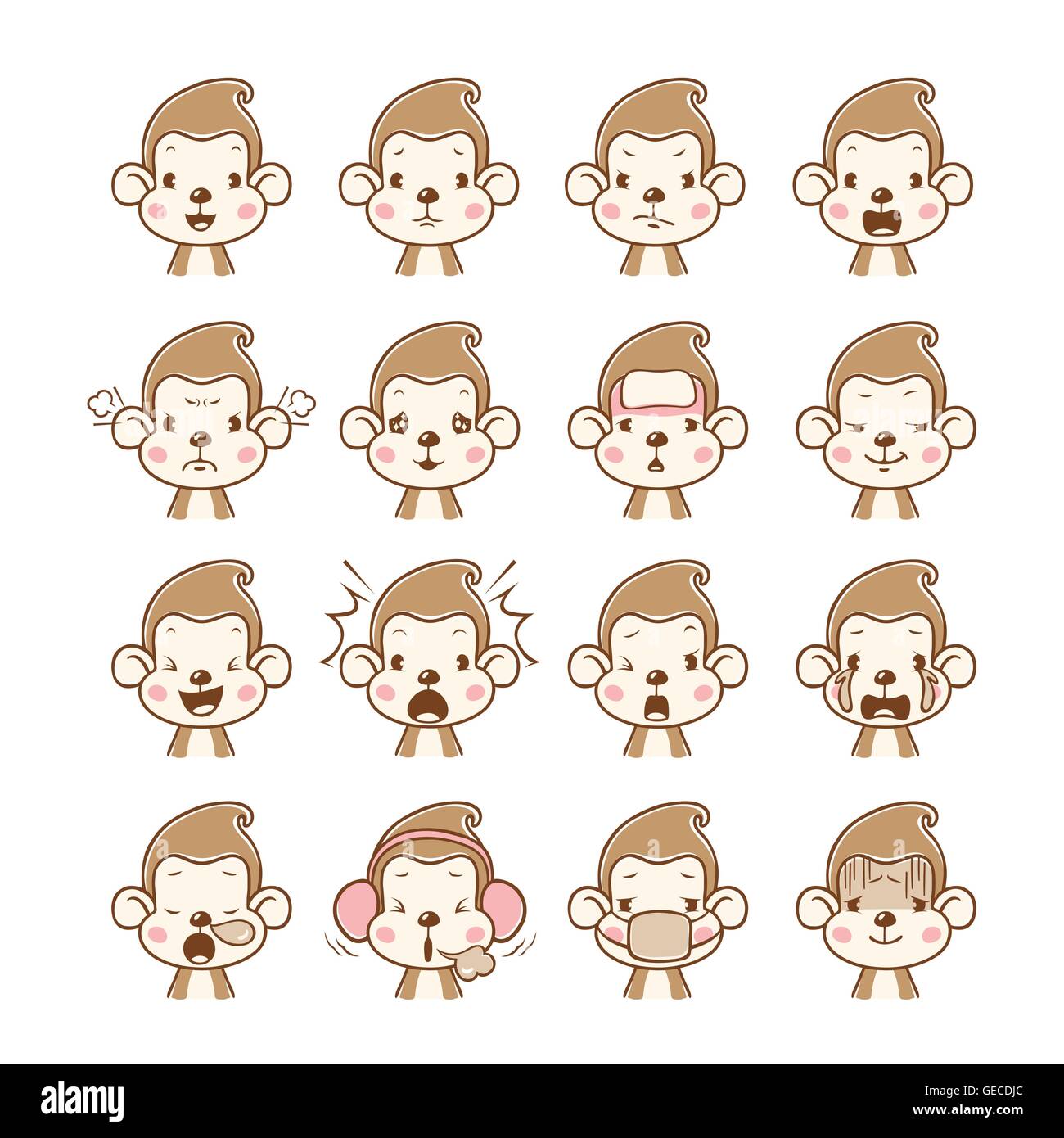 Animal emoji vector hi-res stock photography and images - Alamy