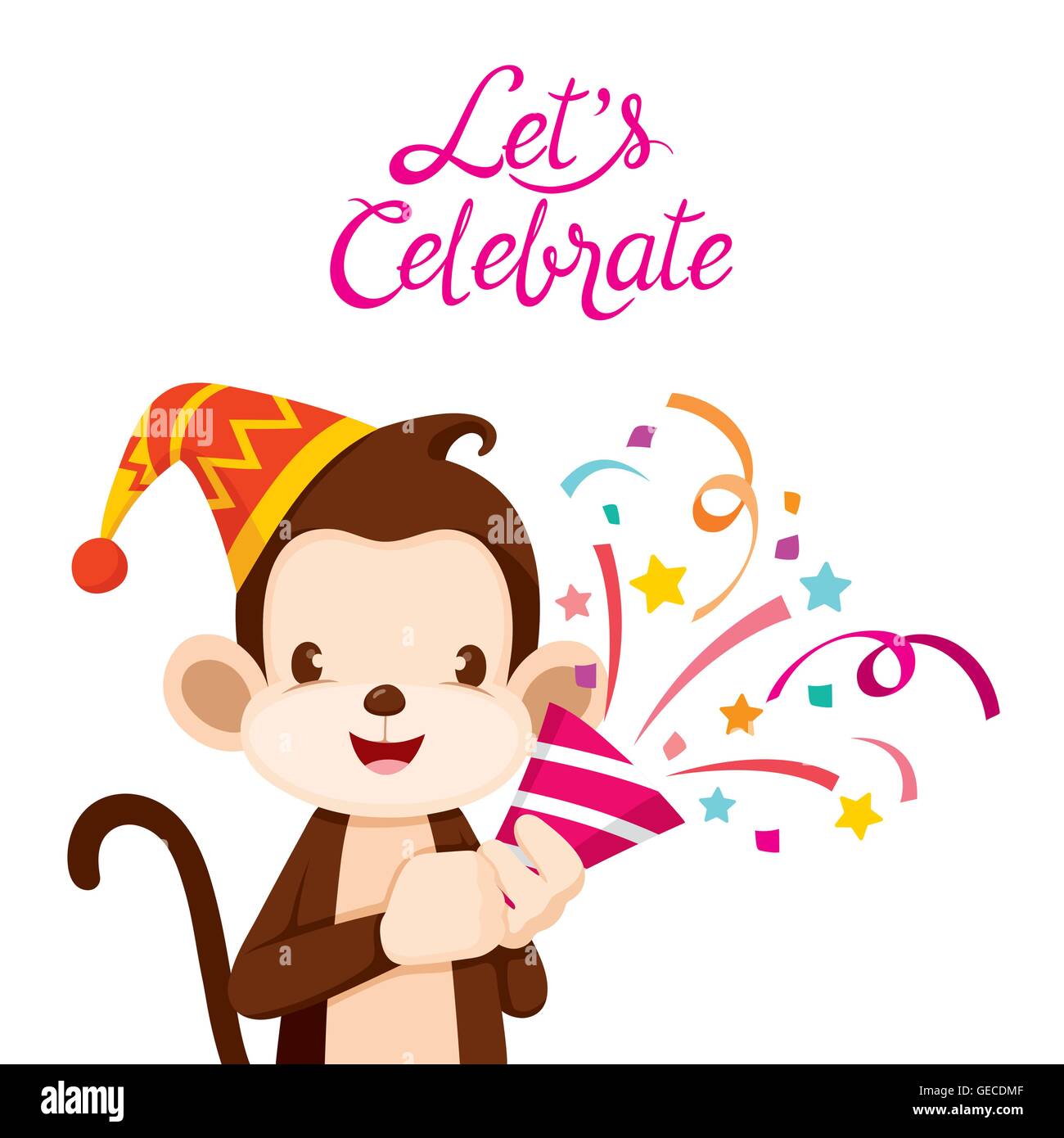 Monkey party hat hi-res stock photography and images - Alamy