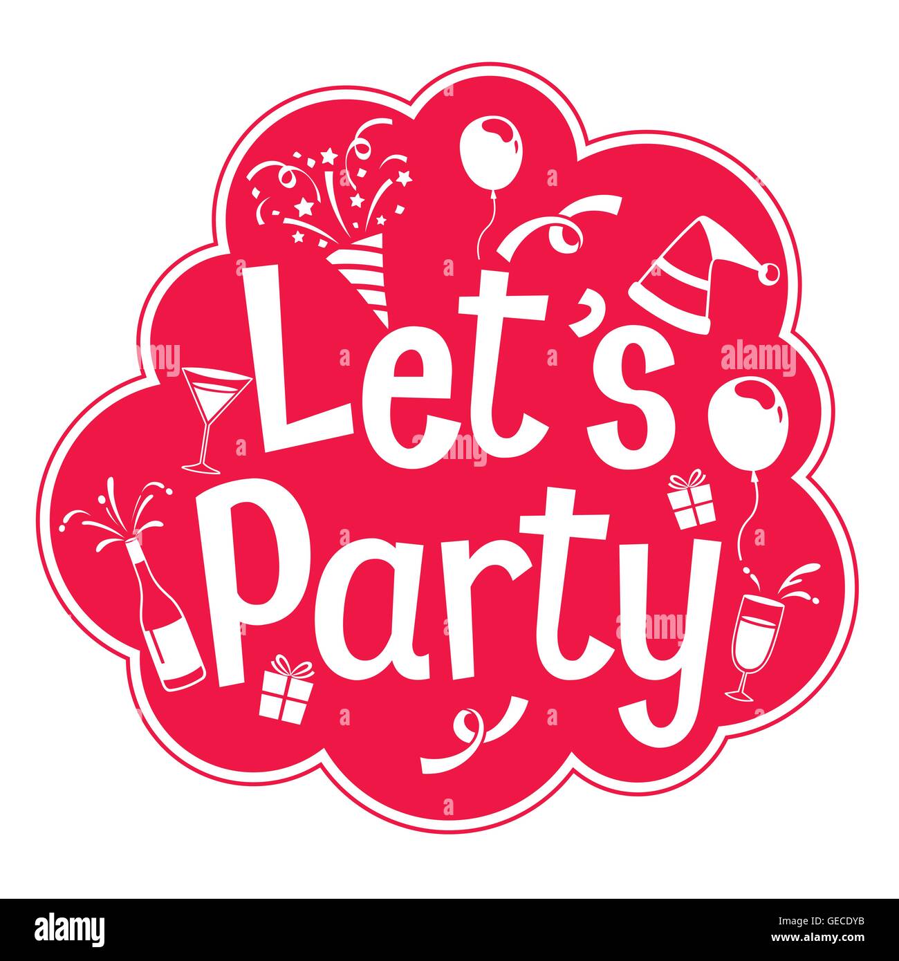 Party Letter Sign, Monochrome, Calligraphy, Party, Banquet, Feast ...