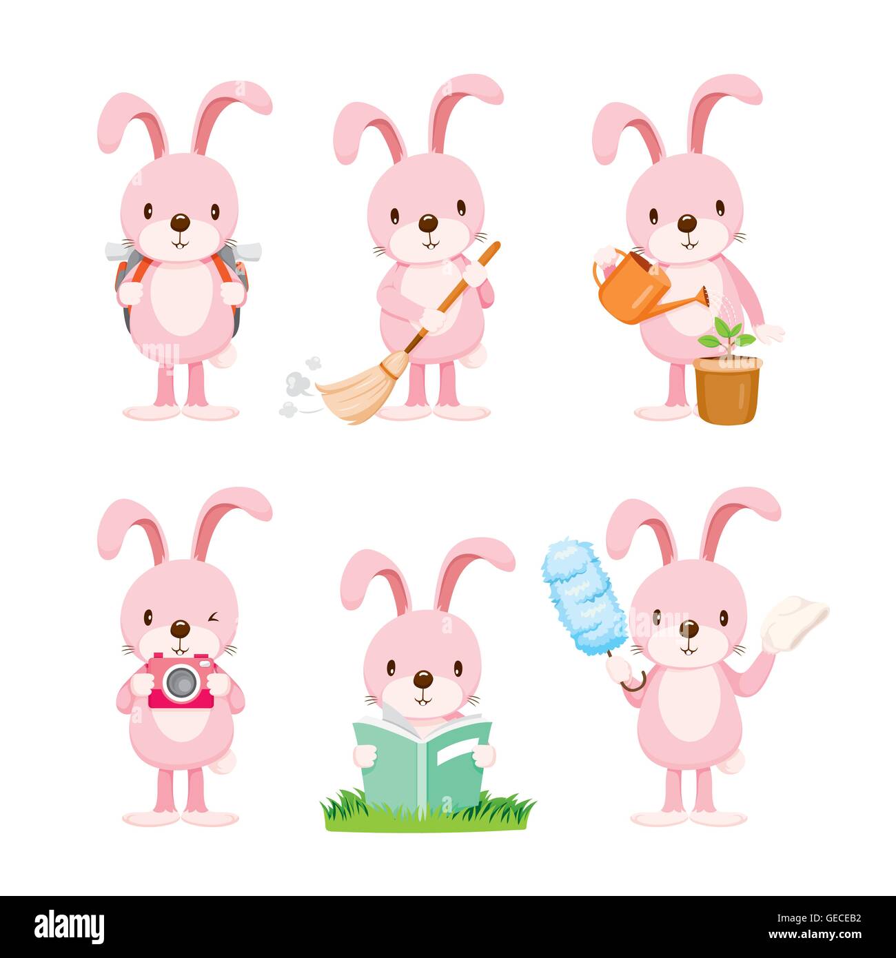 Rabbit photograph Stock Vector Images - Alamy