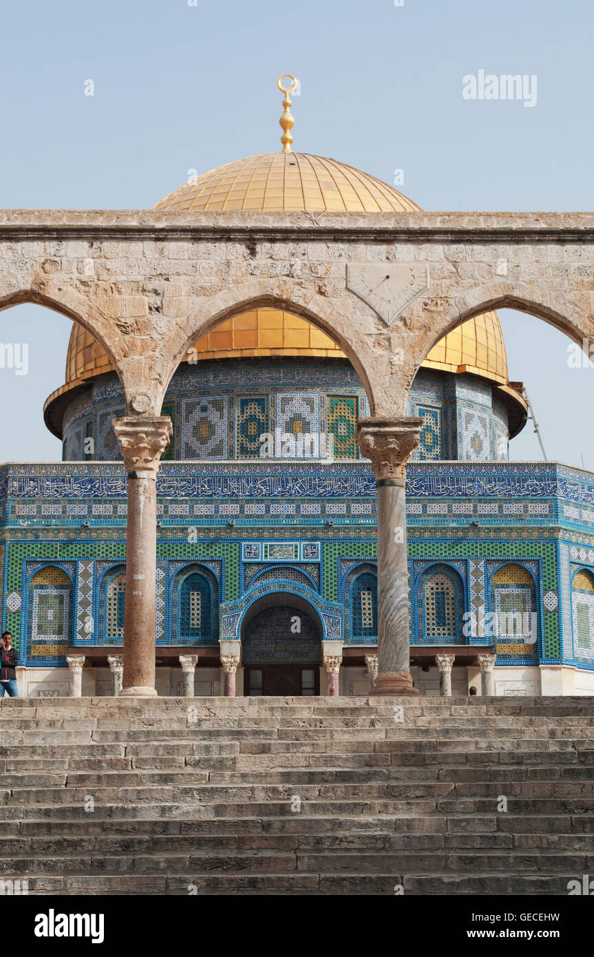 Jerusalem Old City, Israel: the Dome of the Rock, Islam shrine on ...