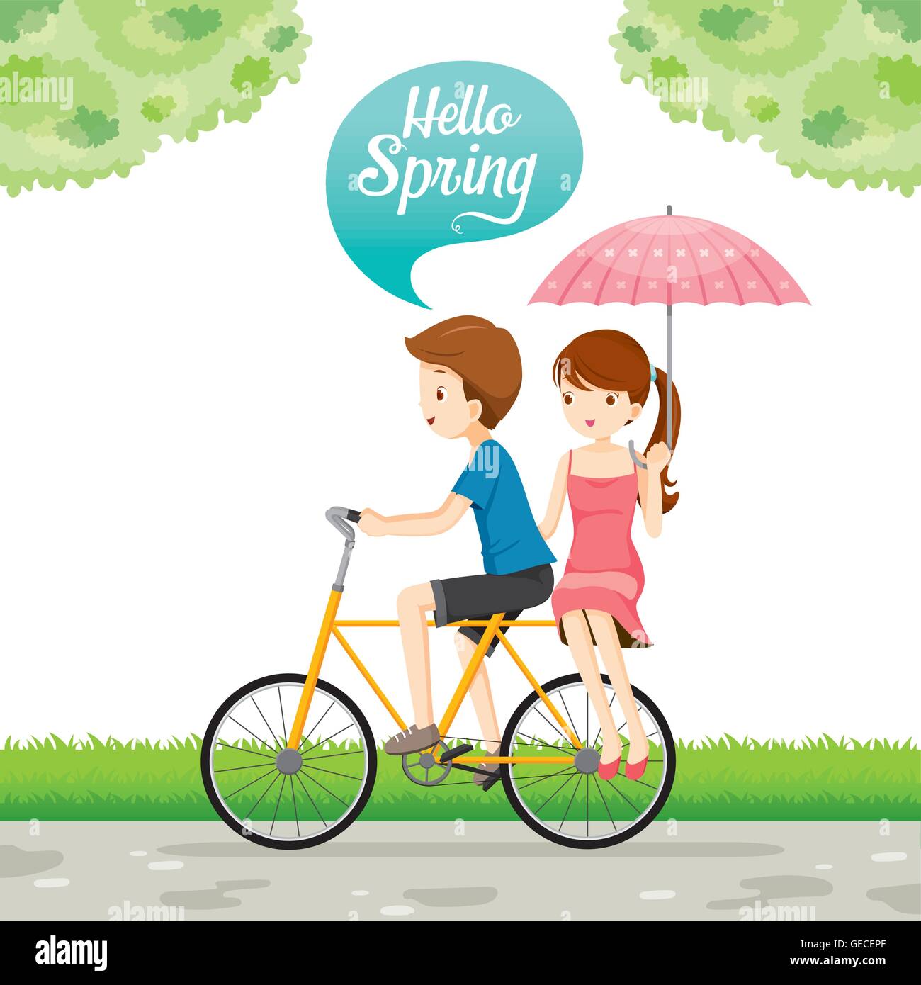 Boy riding bicycle cartoon character hi-res stock photography and ...