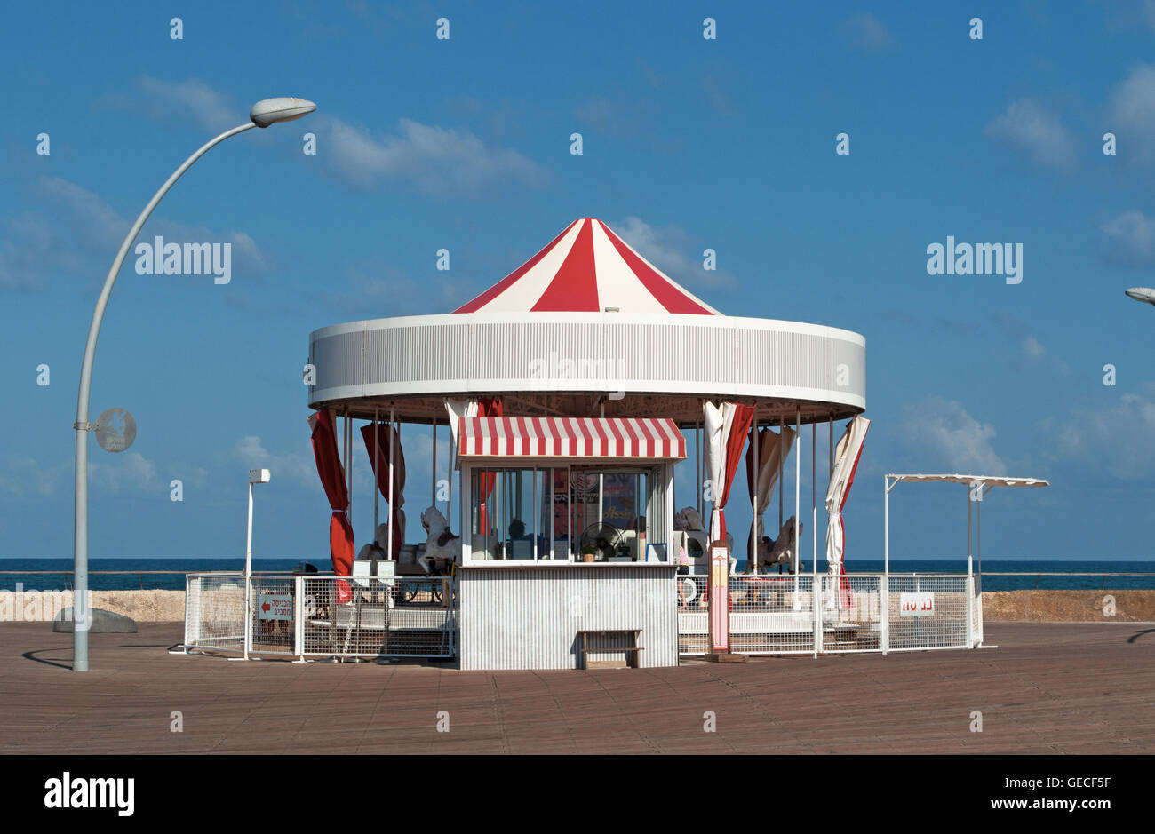 Israel: the First Hebrew Carousel, build in 1932, a merry go round at ...