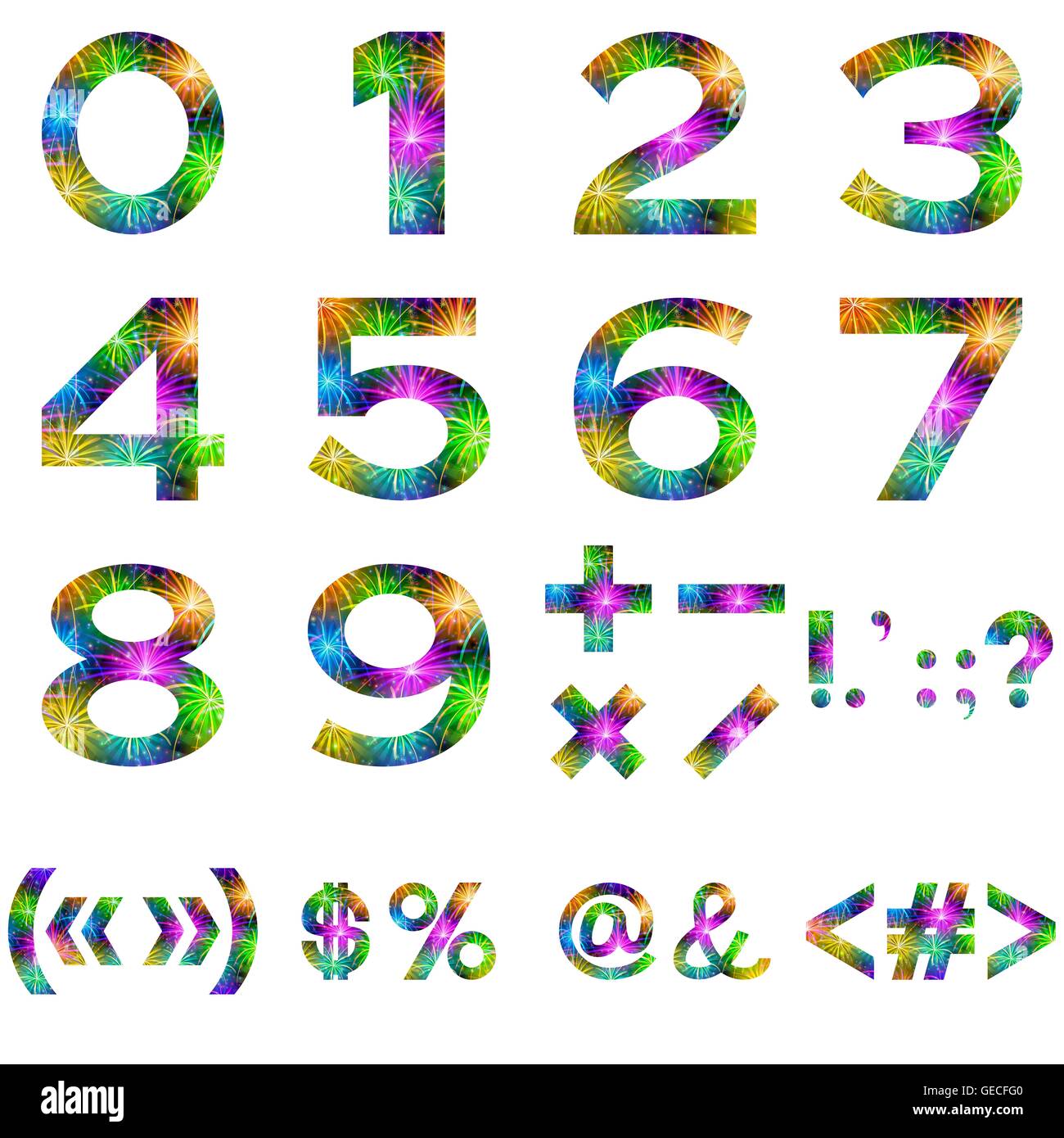 Number brackets hi-res stock photography and images - Alamy