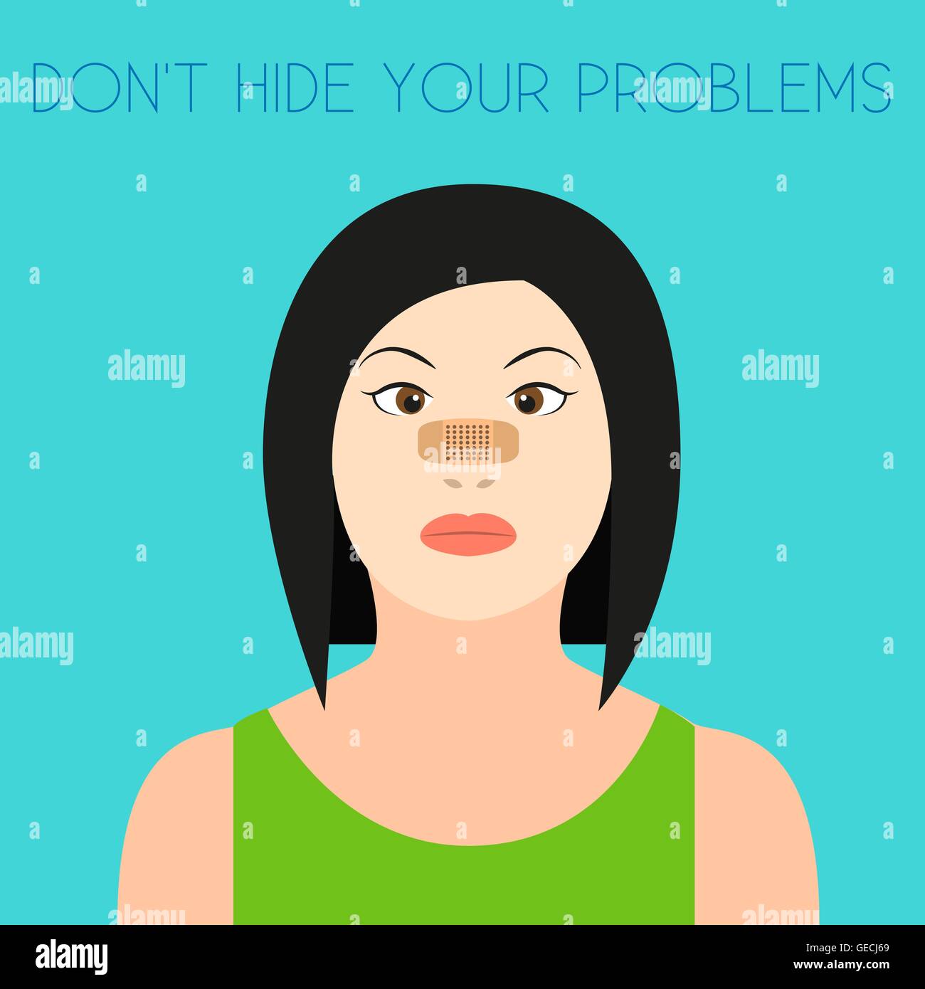 Skin problems Vector illustration Stock Vector Image & Art - Alamy