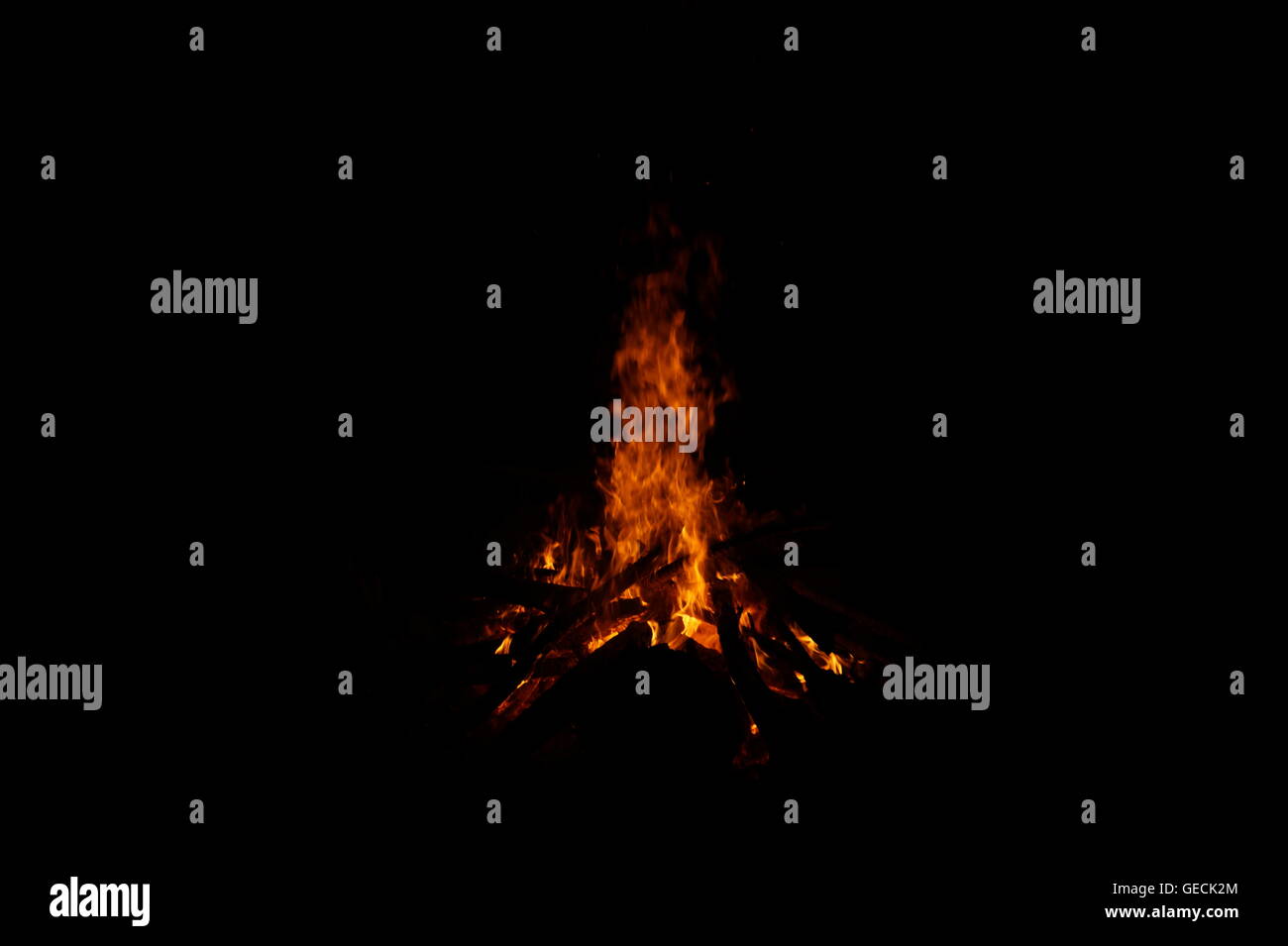 Camp Fire Stack Stock Photo - Alamy