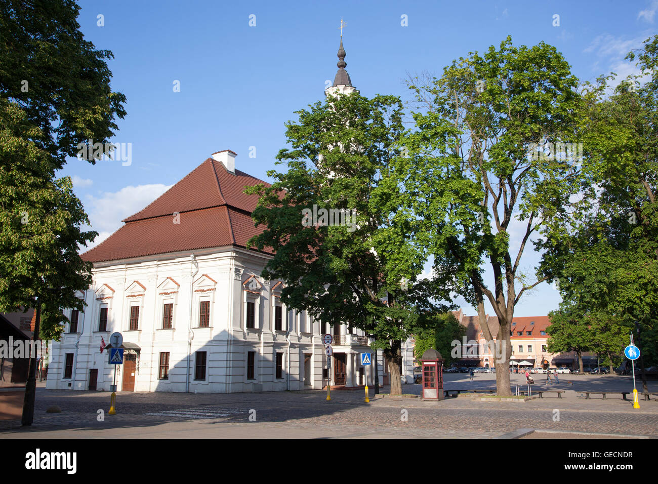The historic Town Hall Square of Kaunas city (Lithuania Stock Photo - Alamy