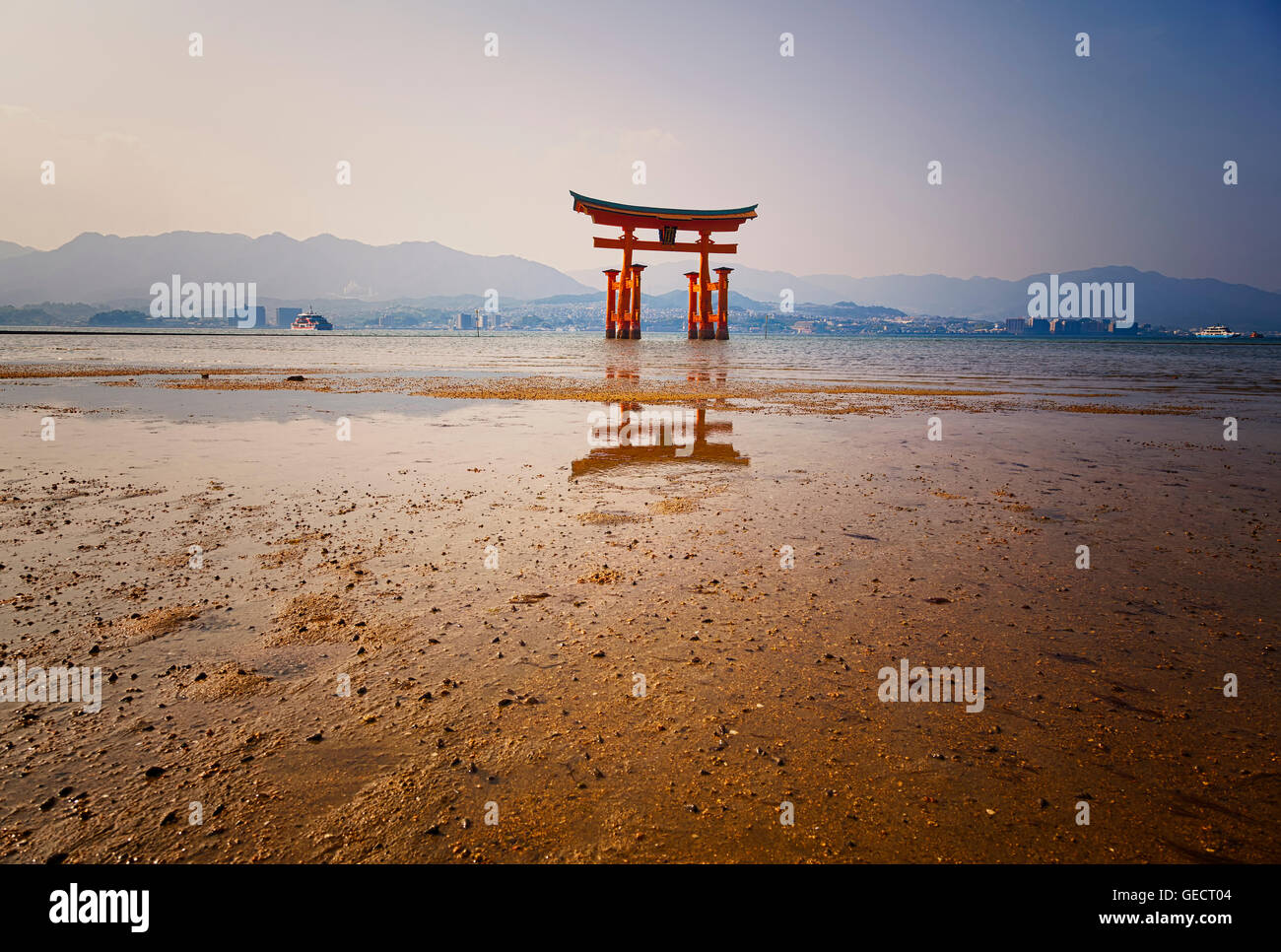 The floating torii gate of Itsukushima Shrine, Japan Stock Photo - Alamy