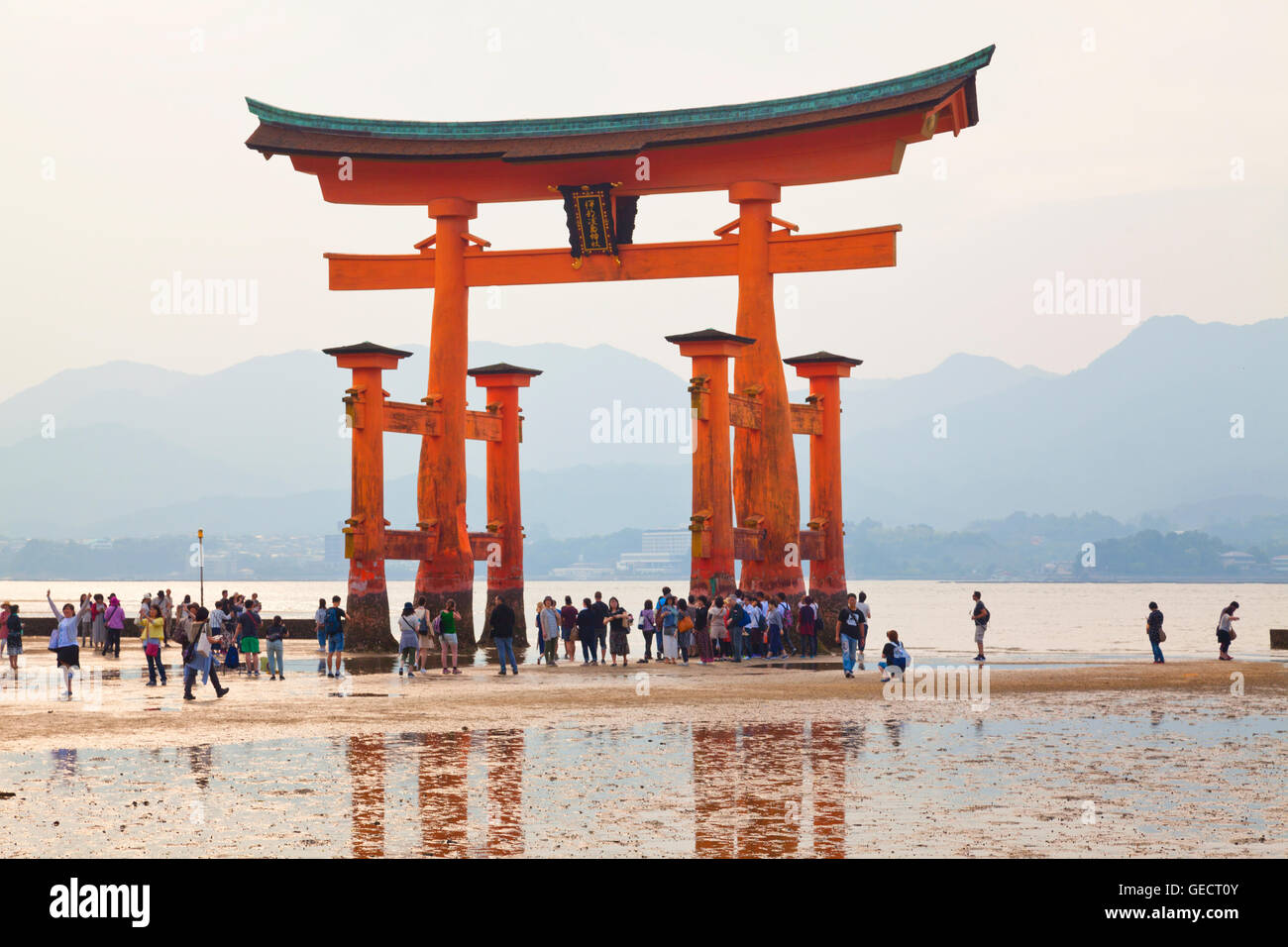 The floating torii gate of Itsukushima Shrine, Japan Stock Photo - Alamy