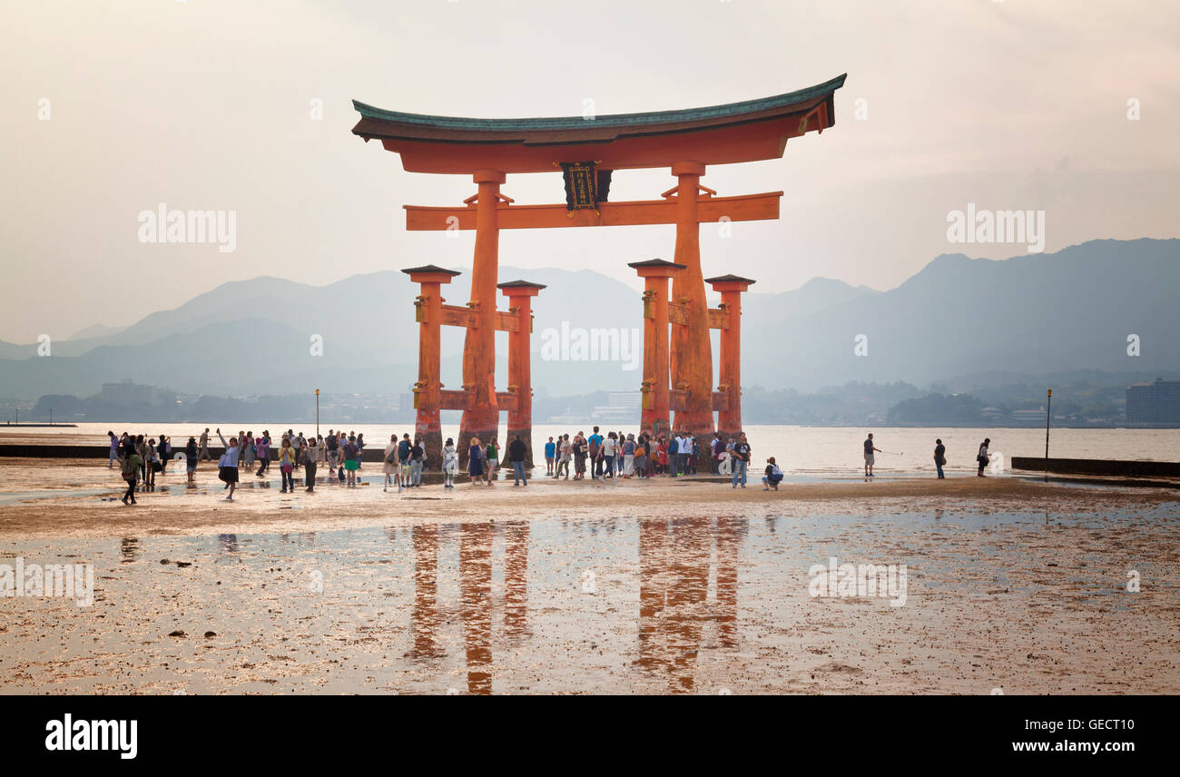 The floating torii gate of Itsukushima Shrine, Japan Stock Photo - Alamy