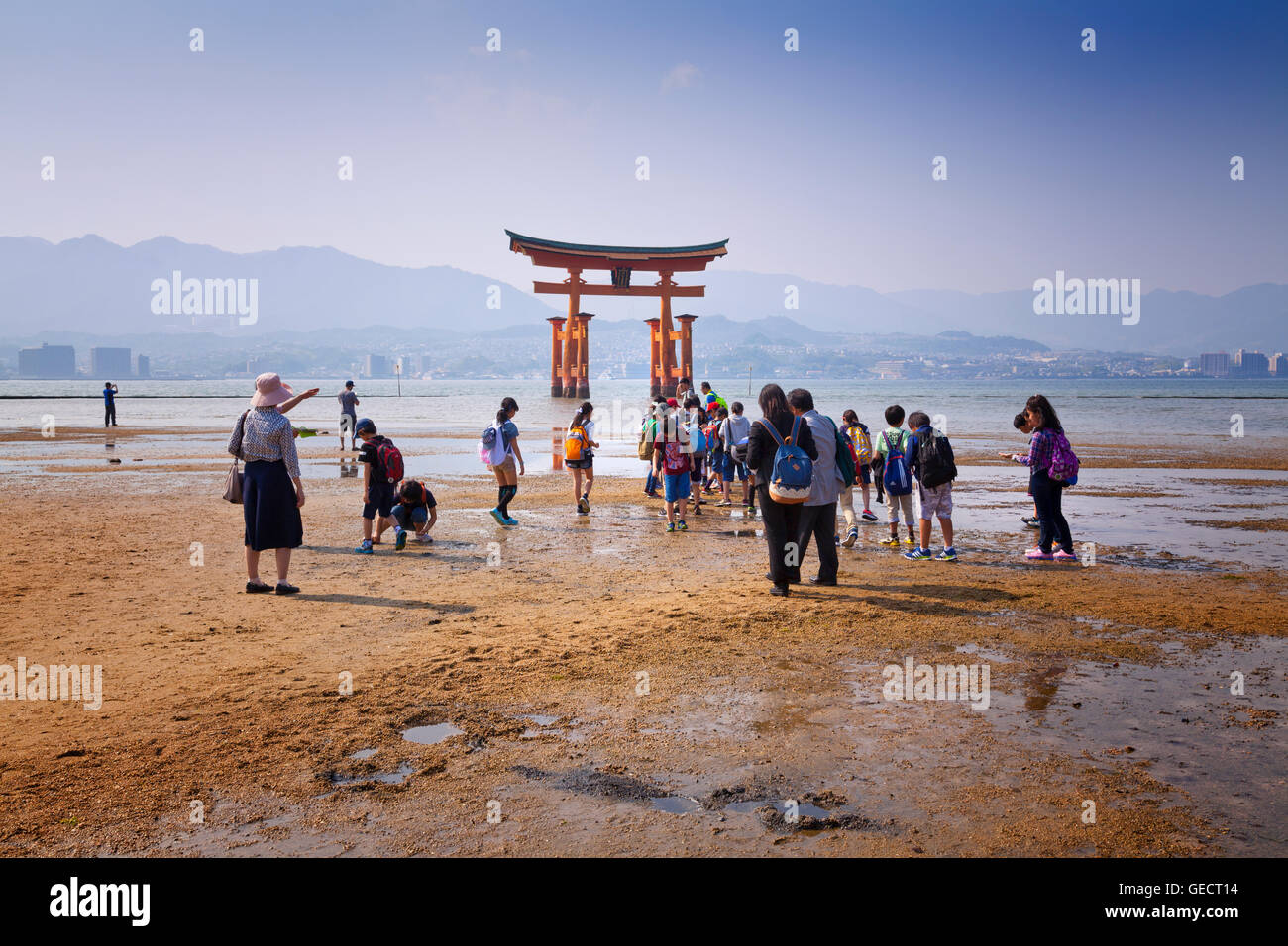 The floating torii gate of Itsukushima Shrine, Japan Stock Photo - Alamy