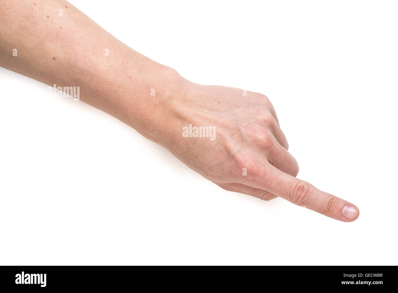 Finger pointing hi-res stock photography and images - Alamy