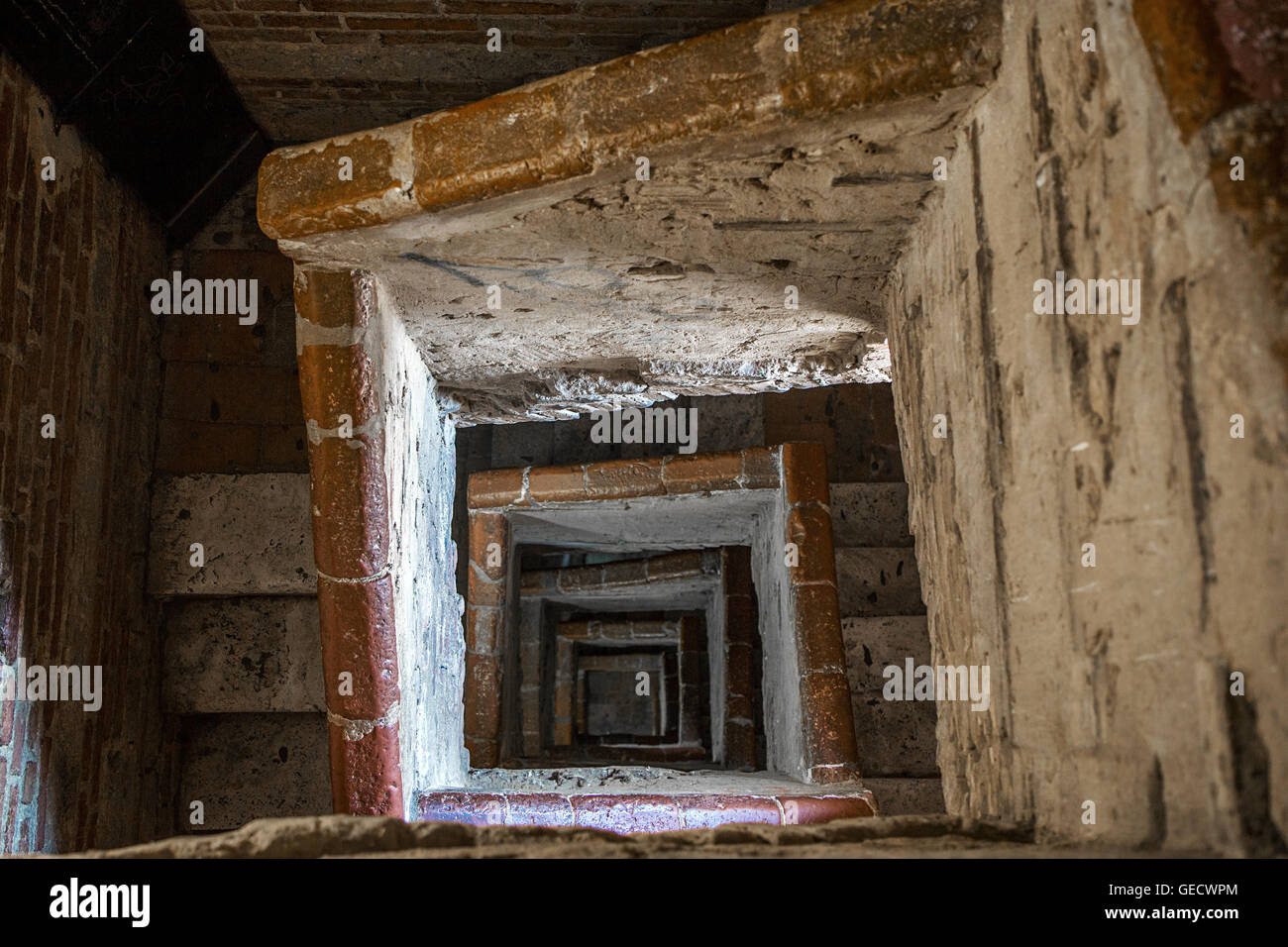 Detail of the old tower interior Stock Photo - Alamy
