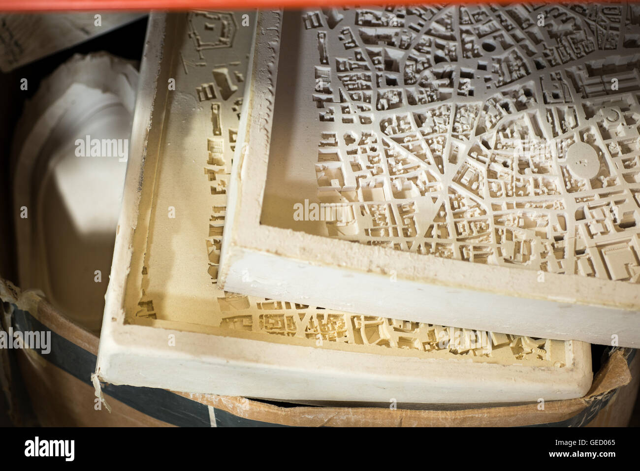 3d city map plaster models hi-res stock photography and images - Alamy