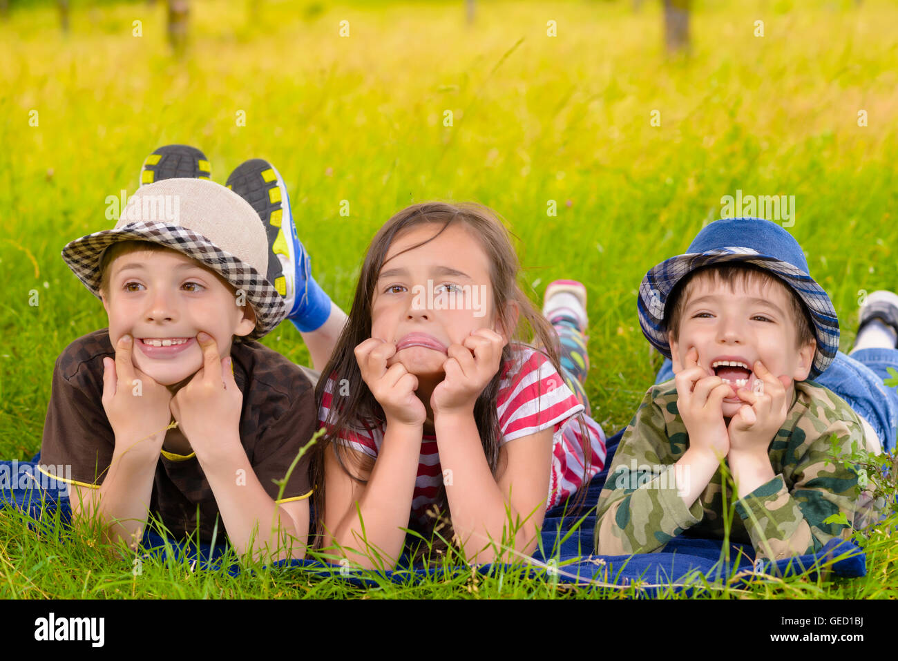 Happy sad children hi-res stock photography and images - Alamy
