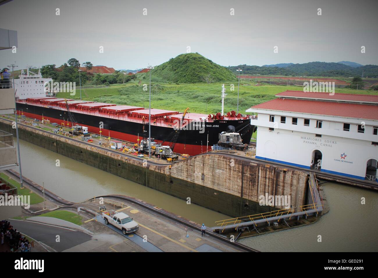 The Panama Canal (Spanish: Canal de Panamá Stock Photo - Alamy