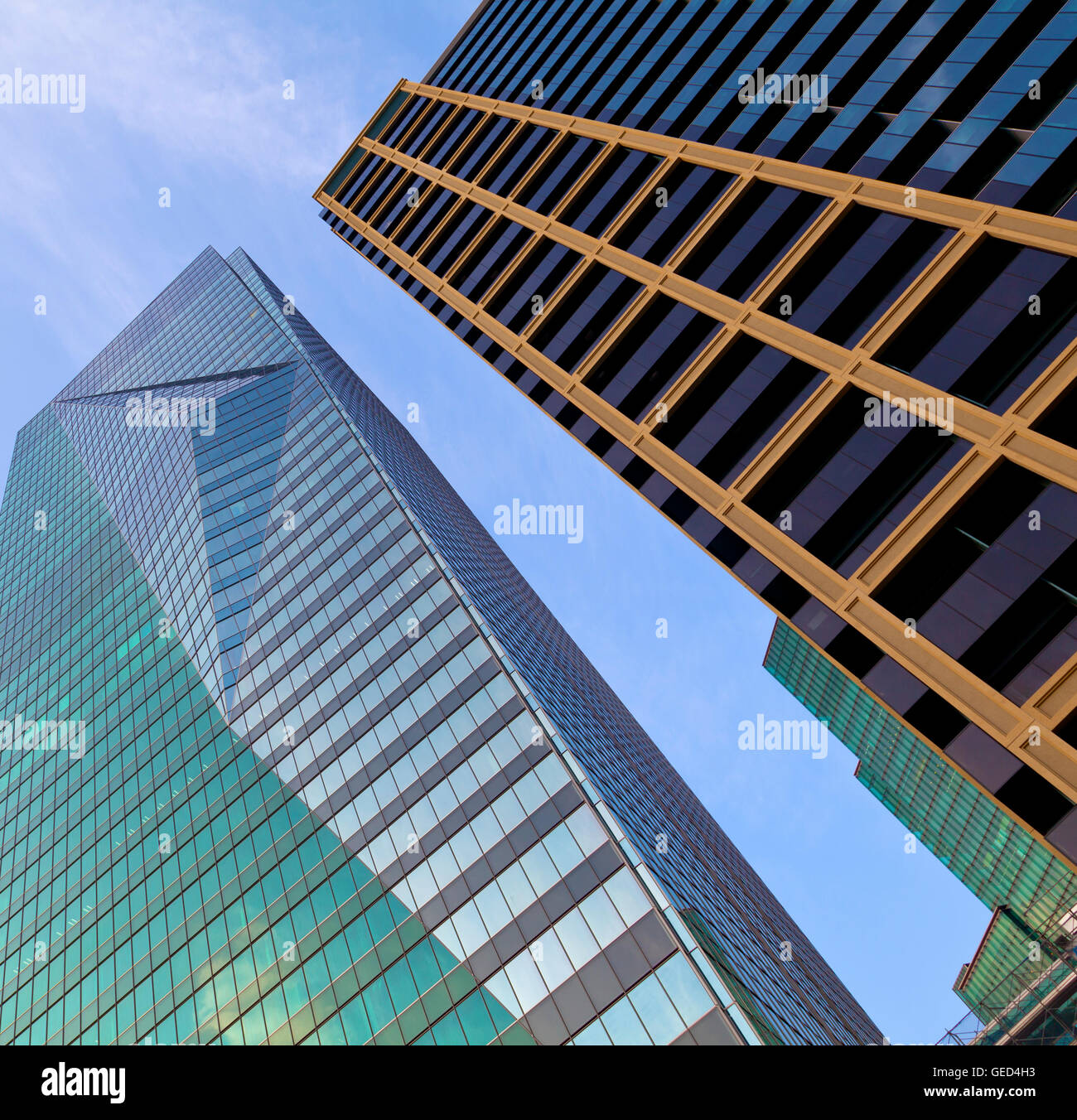 Architecture in glass tokyo wall background hi-res stock photography ...