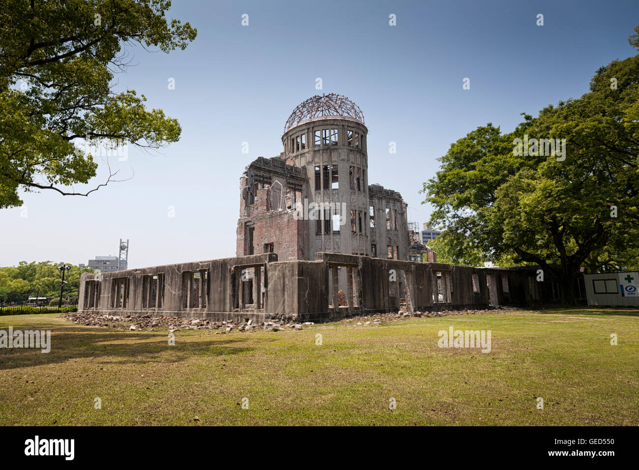 View on the atomic bomb dome in Hiroshima Japan. UNESCO World Heritage Site Stock Photo - Alamy