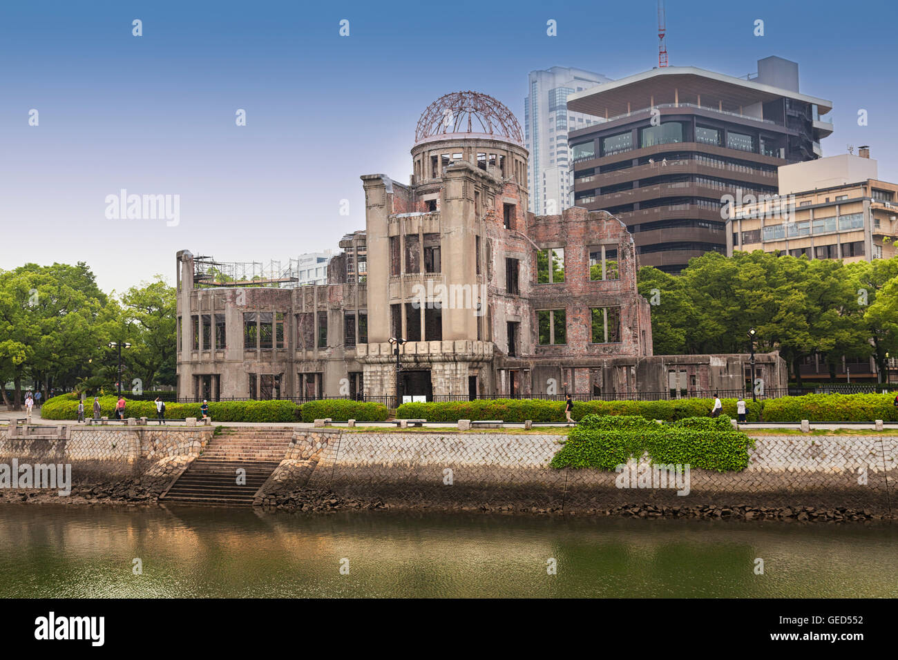 View on the atomic bomb dome in Hiroshima Japan. UNESCO World Heritage ...