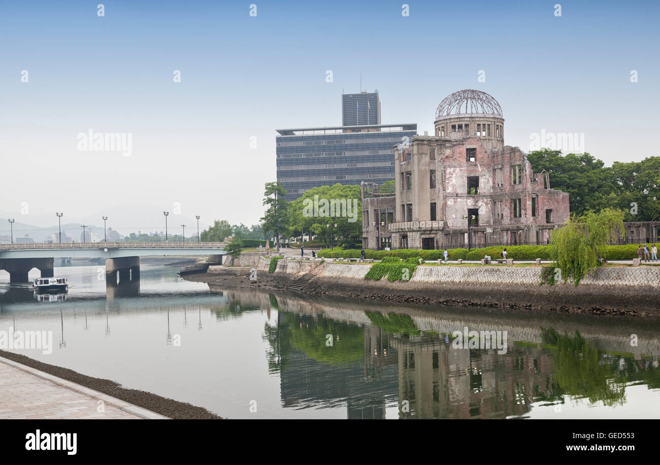 View on the atomic bomb dome in Hiroshima Japan. UNESCO World Heritage Site Stock Photo - Alamy