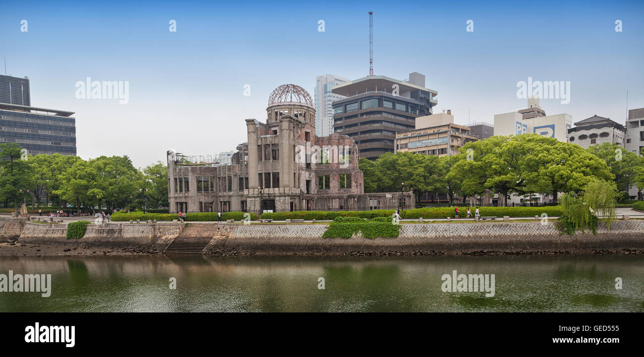 View on the atomic bomb dome in Hiroshima Japan. UNESCO World Heritage Site Stock Photo - Alamy