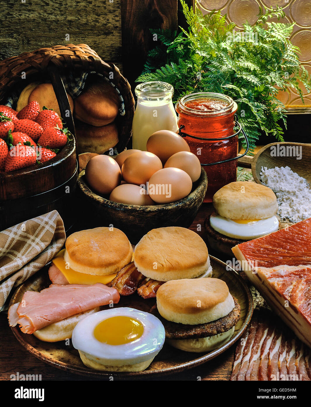 American food basics Stock Photo - Alamy