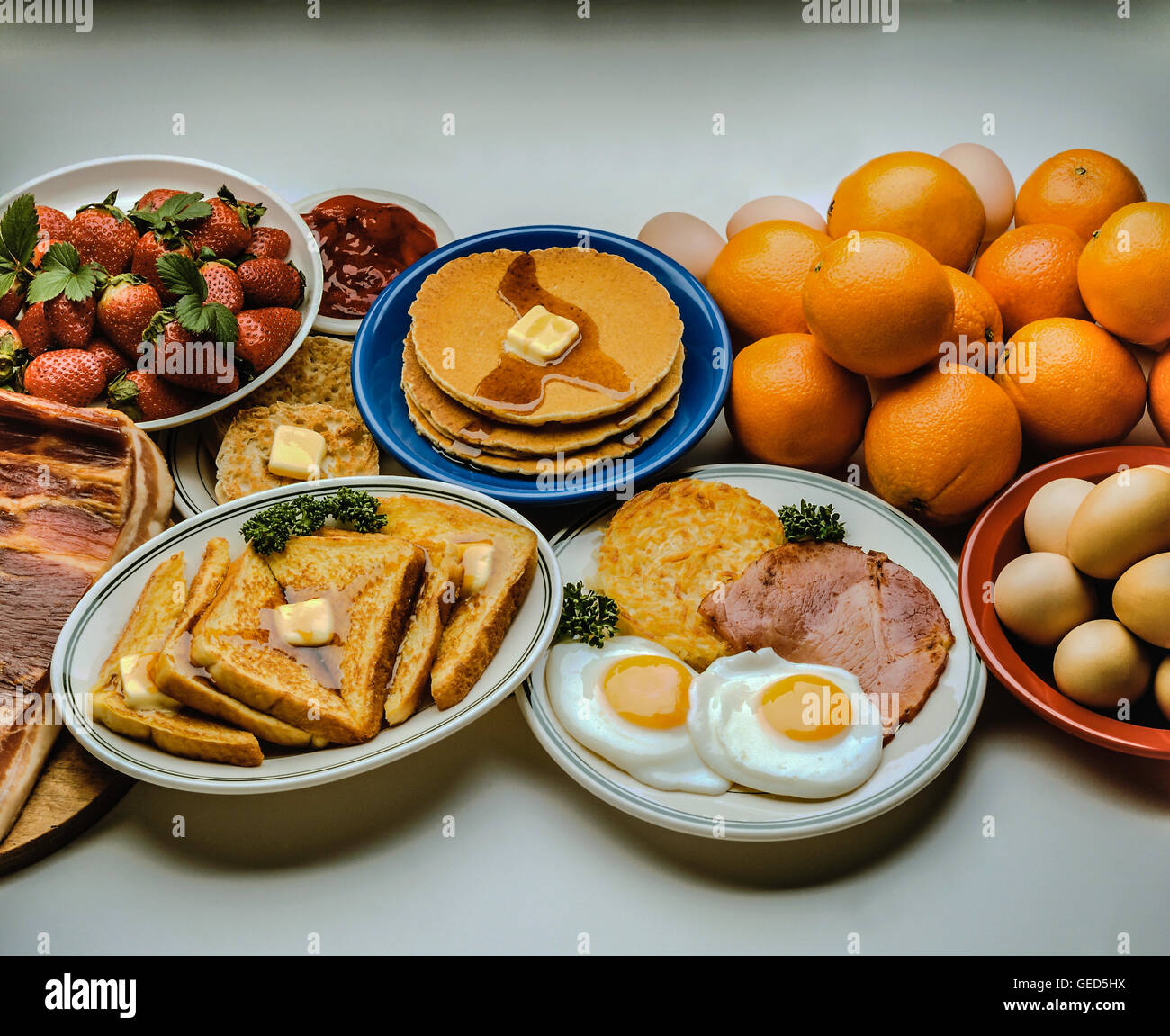 American food basics Stock Photo - Alamy