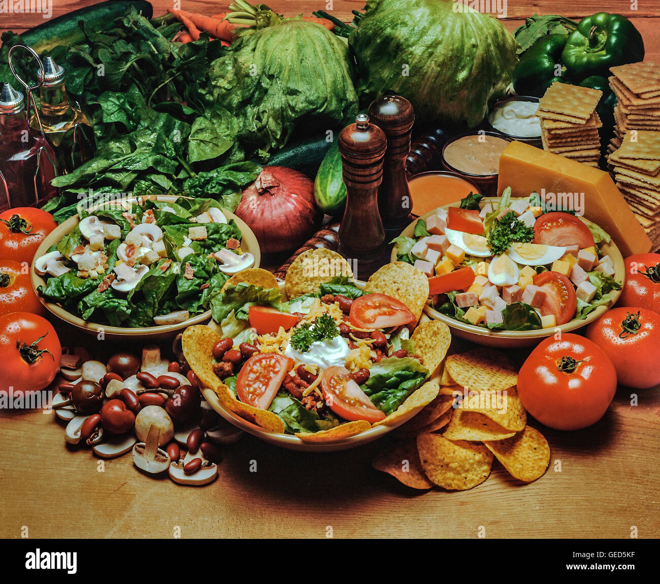 American food basics Stock Photo - Alamy