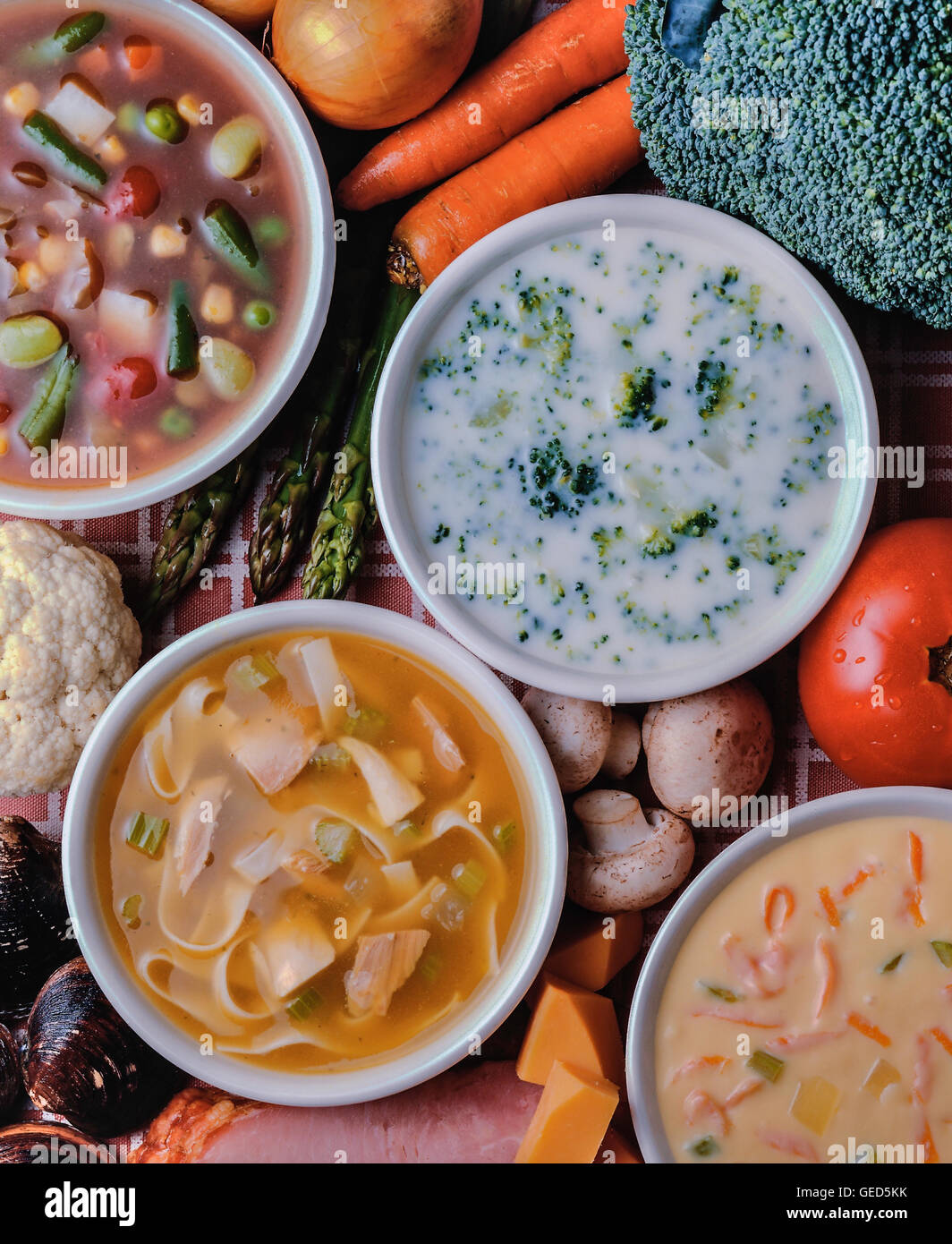 American food basics Stock Photo - Alamy