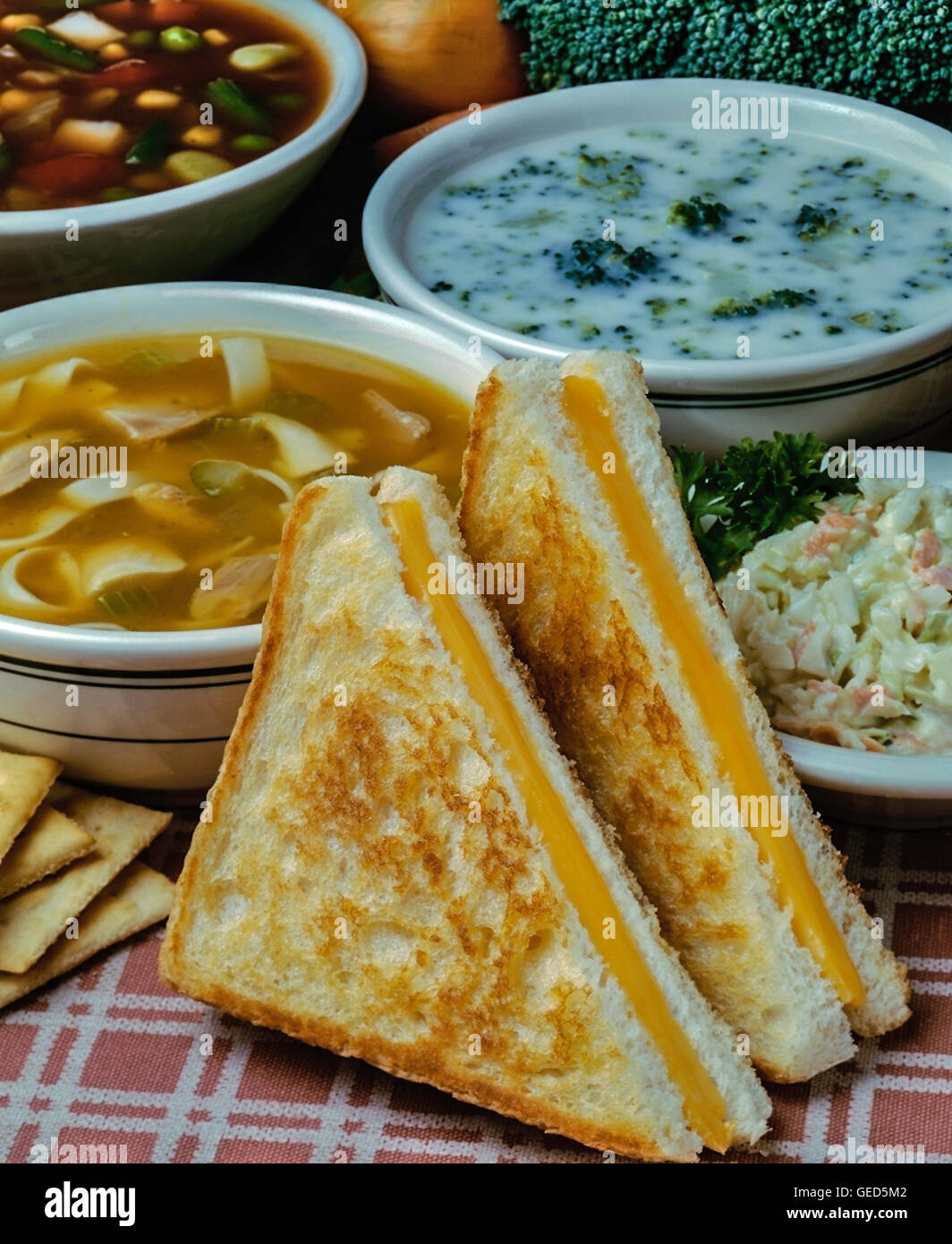 American food basics Stock Photo - Alamy