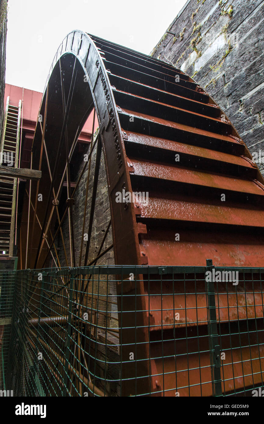 The largest working water wheel in Britain, at the National Slate ...