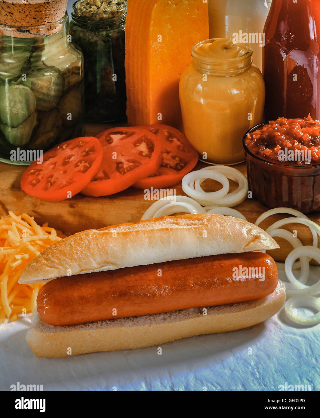 American food basics Stock Photo - Alamy