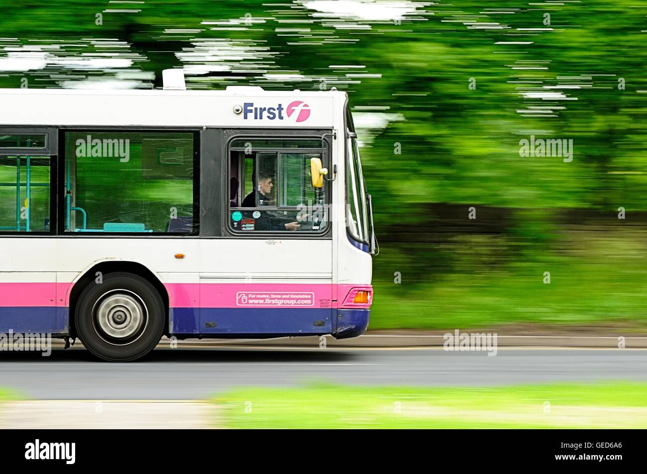 Single decker first bus hi-res stock photography and images - Alamy