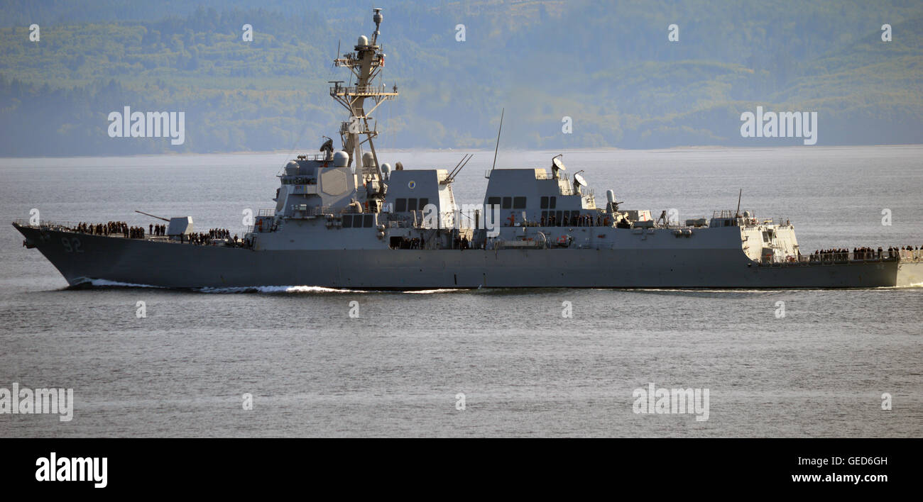Military boat in Alaskan waters Stock Photo - Alamy
