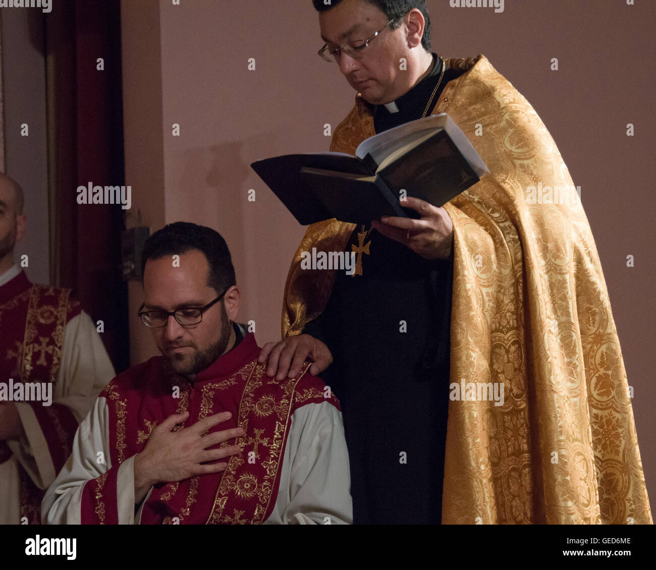 Priest ordination oil hi-res stock photography and images - Alamy