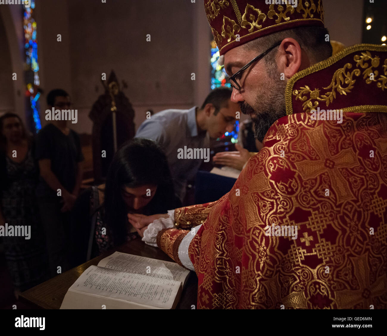 Priest ordination oil hi-res stock photography and images - Alamy