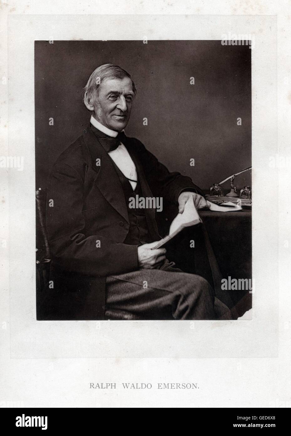 Ralph Waldo Emerson, ca 1890 Stock Photo - Alamy