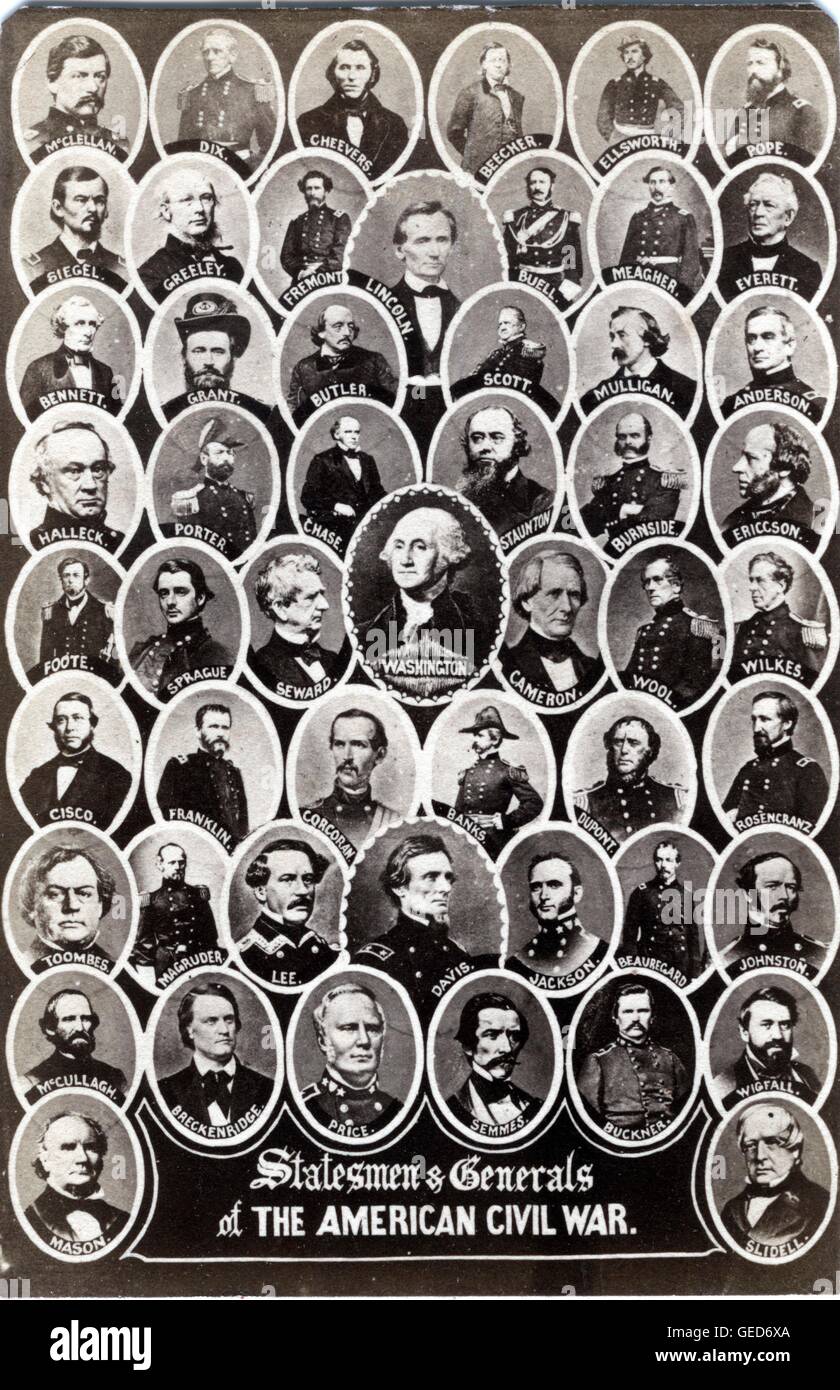 American civil war leaders hi-res stock photography and images - Alamy