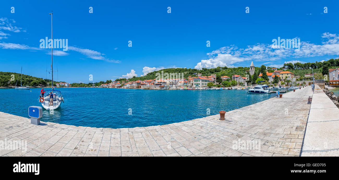 Prvic Luka sunny day Stock Photo - Alamy