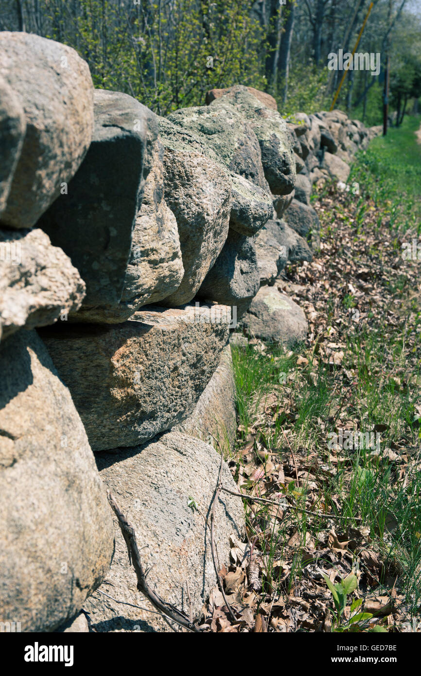 Stone Fence High Resolution Stock Photography and Images - Alamy