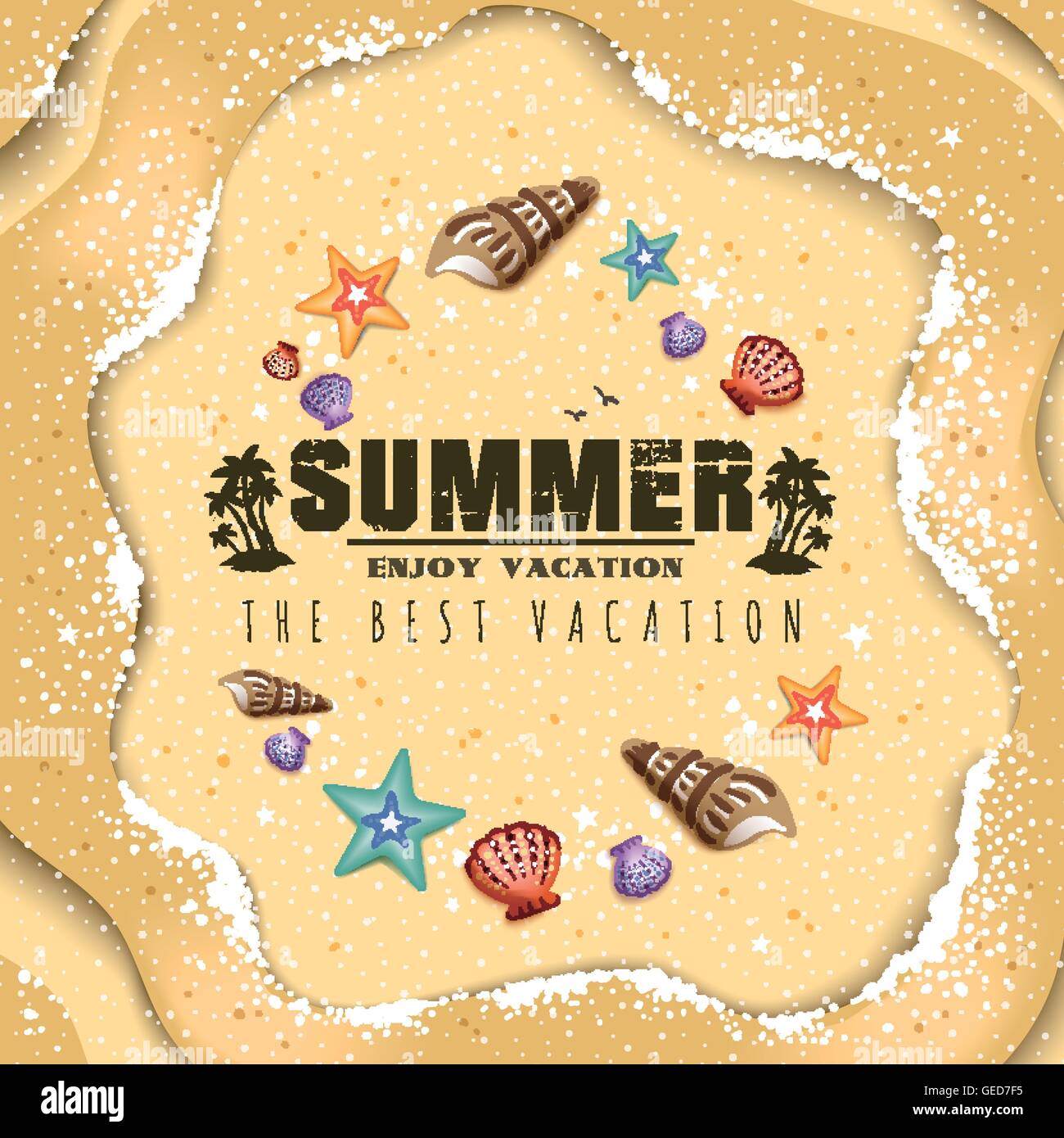 Lovely beach resort Stock Vector Images - Alamy