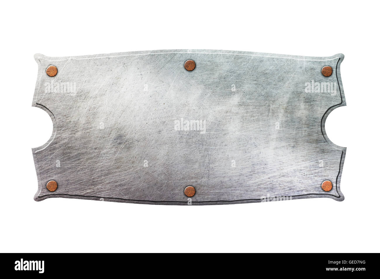 old grunge metal sign board on isolated white background Stock Photo ...