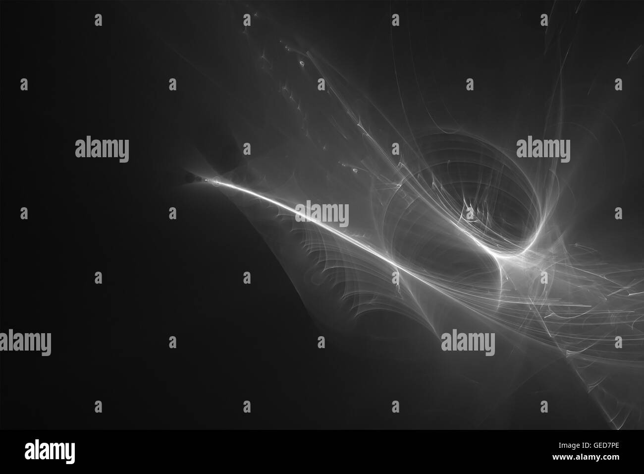 black and white glow energy wave. lighting effect abstract background ...