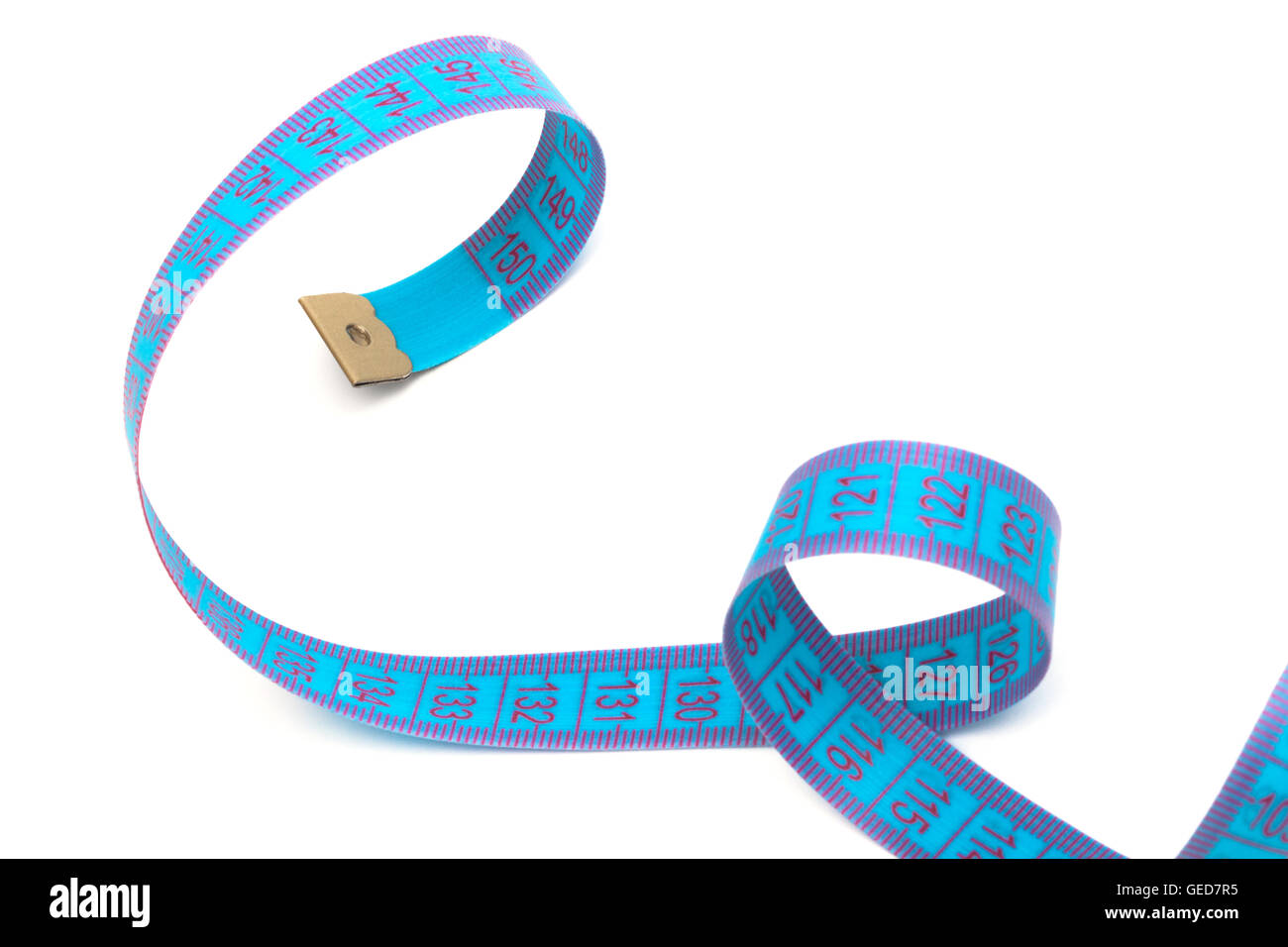 blue sartorial meter on a white background Stock Photo - Alamy