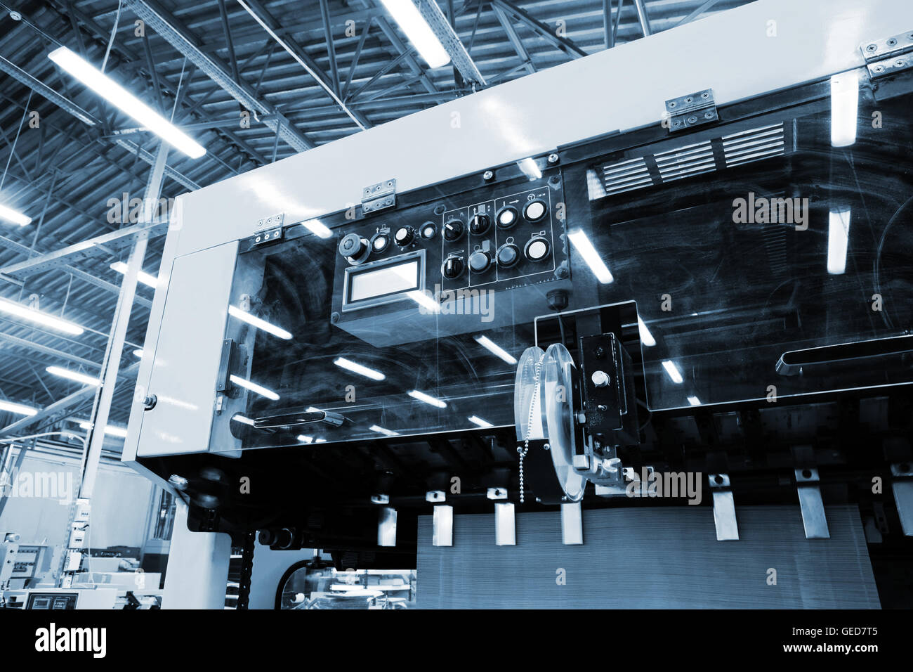 The equipment for a print in a modern printing house Stock Photo - Alamy