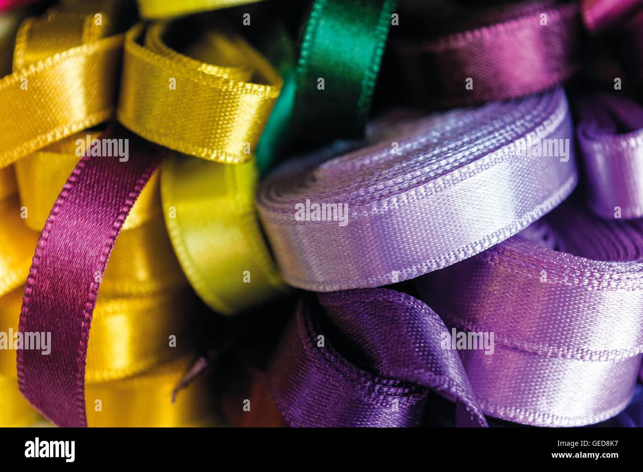 Ribbons in a Store Stock Photo - Alamy